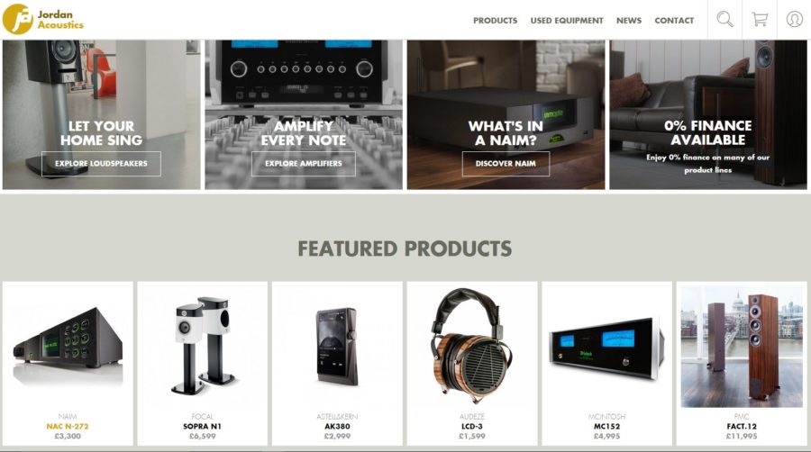 Jordan Acoustics Have a New Website | Hifi Pig