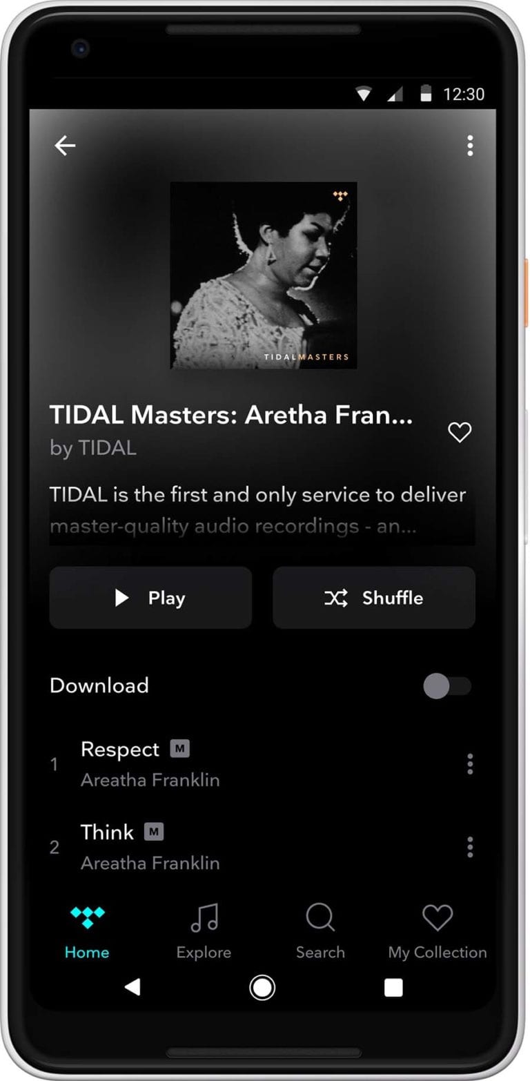 TIDAL Masters (MQA) Now Available On Android | Hifi Pig